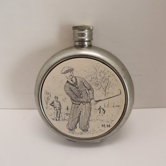 H.H | Other | Flask Of Fine Pewter Made In Sheffield England With Old ...